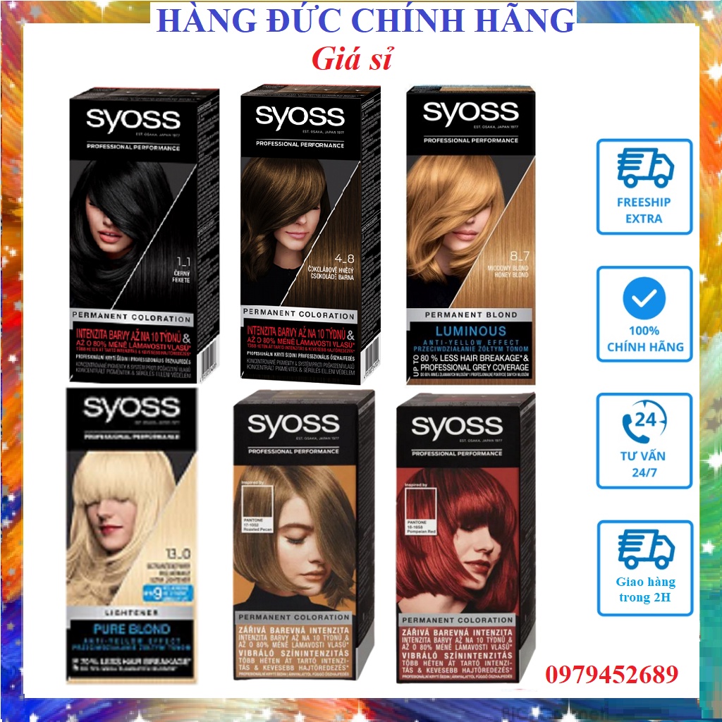[Nhập Khẩu 100%] Thuốc Tẩy Tóc Syoss Đức 13-0, 13-5 và thuốc nhuộm tóc ...