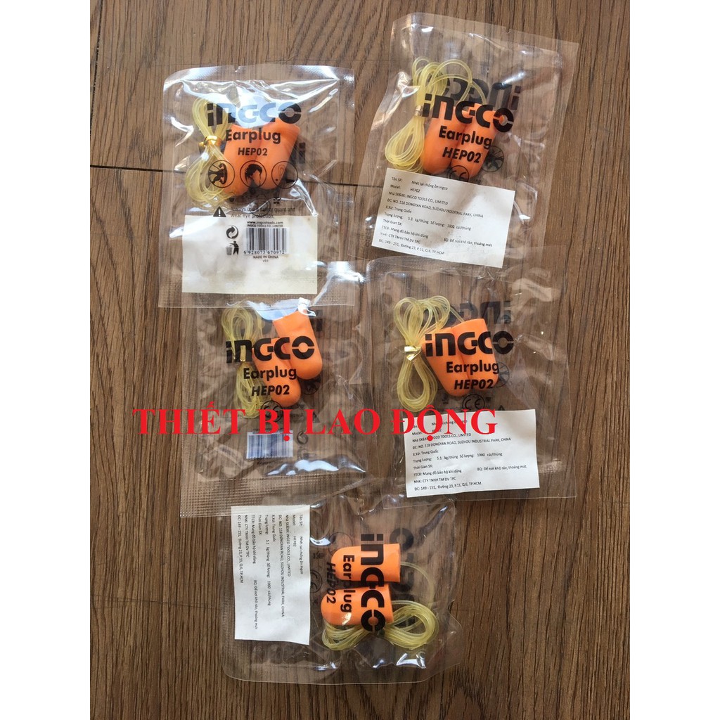 Nhét tai chống ồn Ingco - HEP02 (Combo 5 cái) | Shopee Việt Nam