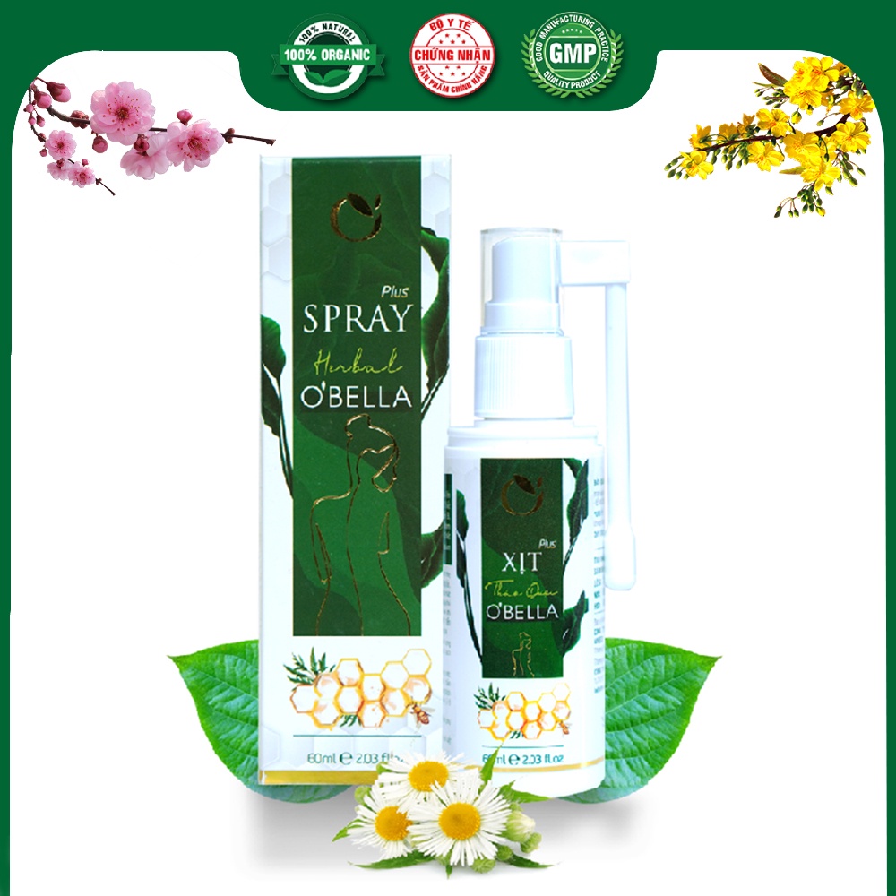 Xịt thảo dược phụ khoa OBELLA PLUS - Hỗ trợ Điều trị các vấn đề Viêm ...