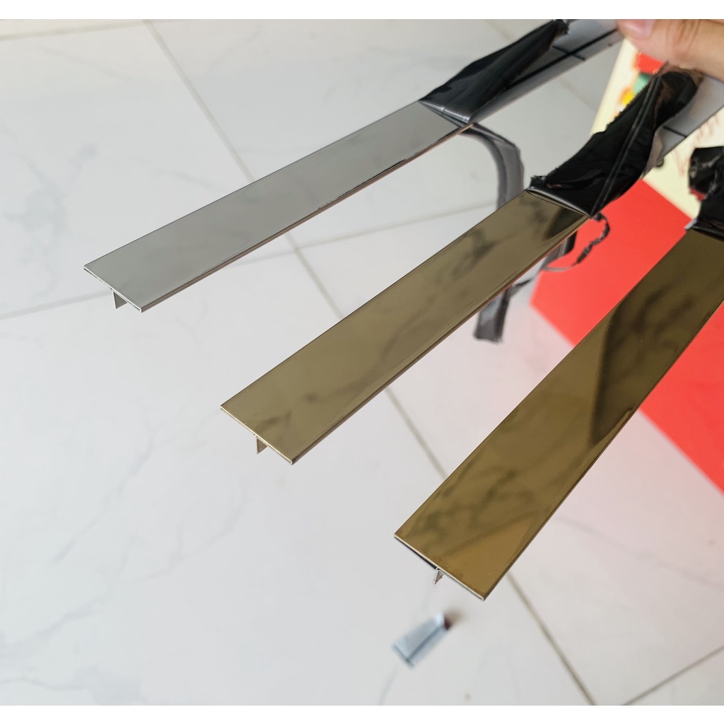 Nẹp T inox 304 các loại giá TỐT( Giá từ 99k/cây 2.44m) | Shopee Việt Nam