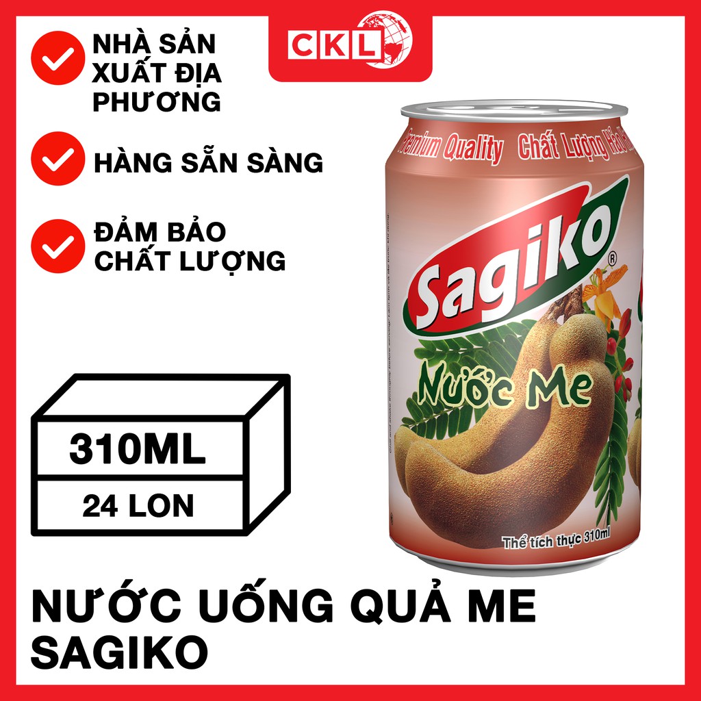 24 X 310ml Lon - Nước Uống Quả Me Sagiko - Halal - Nhà Sản Xuất Địa Phương | Shopee Việt Nam
