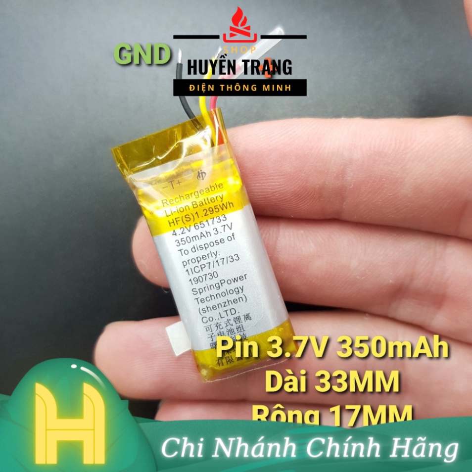 Pin sạc 3.7V 53mAh 220mAh 350mAh xuất hàn chuyên dụng nhiều kích thước ...