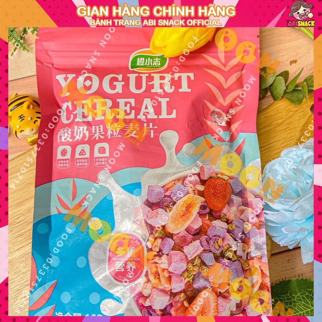 Mới Ngũ cốc mix hạt trái cây có cục sữa chua Yogurt Cereal nội địa Trung 168g | Shopee Việt Nam