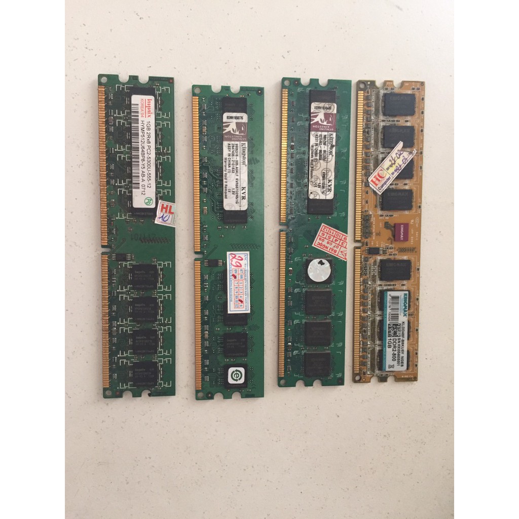 Ram ddr2 cho máy bàn 1G Bus 800, 667 - Ram cũ đã qua sử dụng vẫn còn ...
