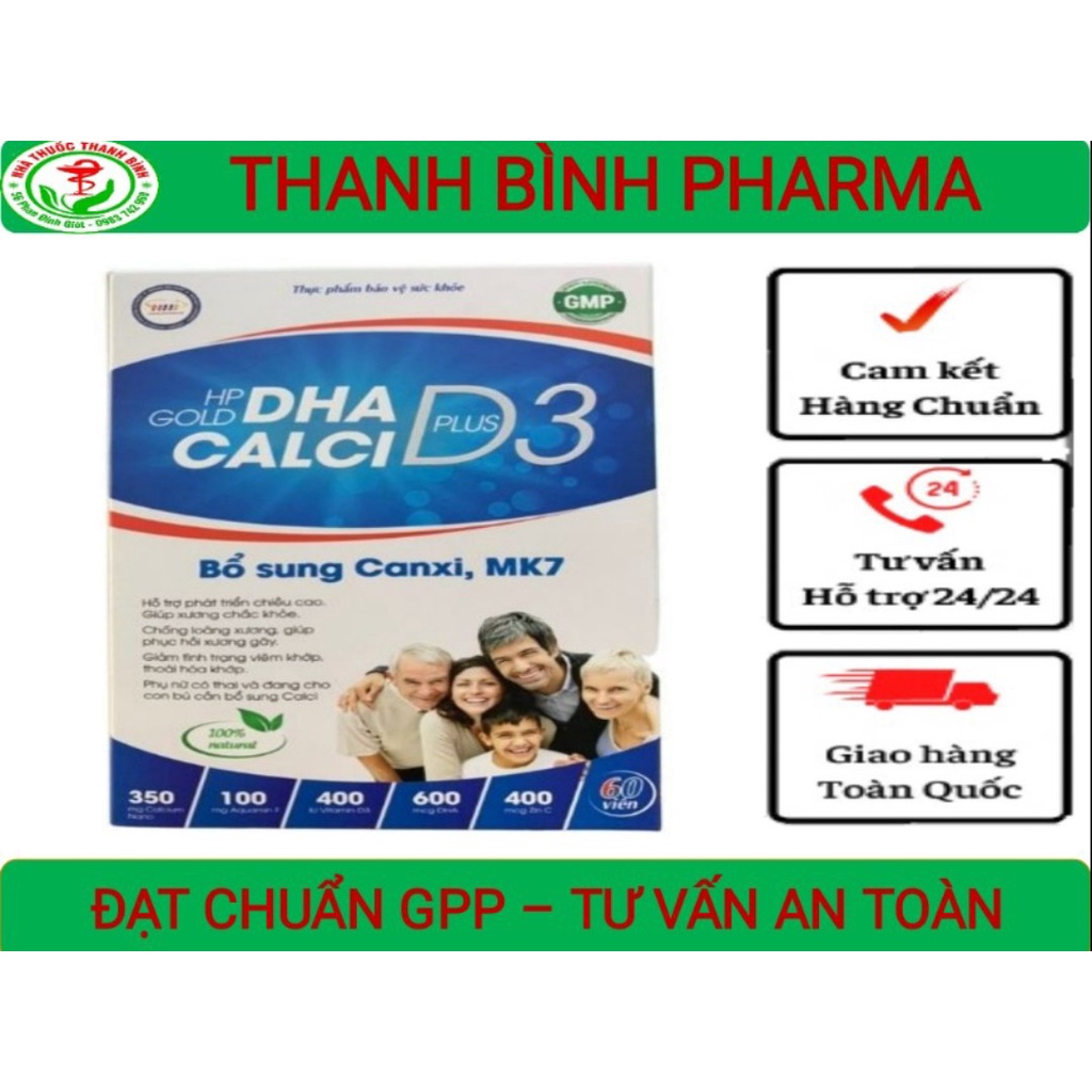 DHA CALCI D3 HP GOLD plus- Giúp bổ sung Canxi | Shopee Việt Nam