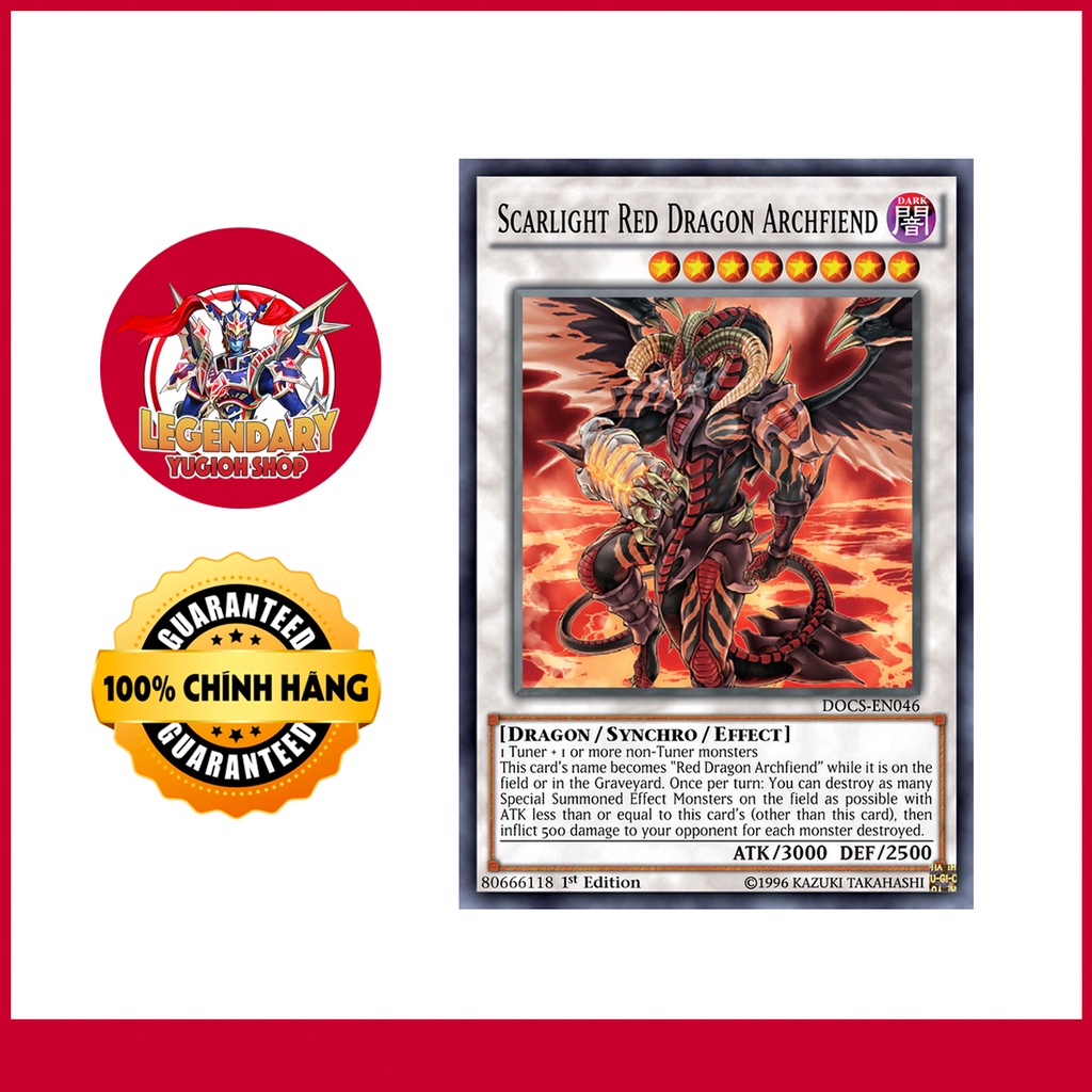 [Thẻ Bài Yugioh Chính Hãng] Scarlight Red Dragon Archfiend | Shopee ...