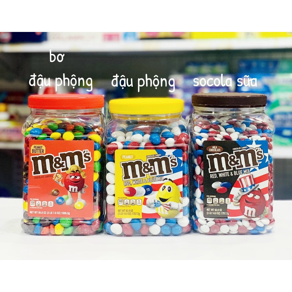 Socola M&M không nhân , có nhân hộp 1.8kg_ date 2024 | Shopee Việt Nam