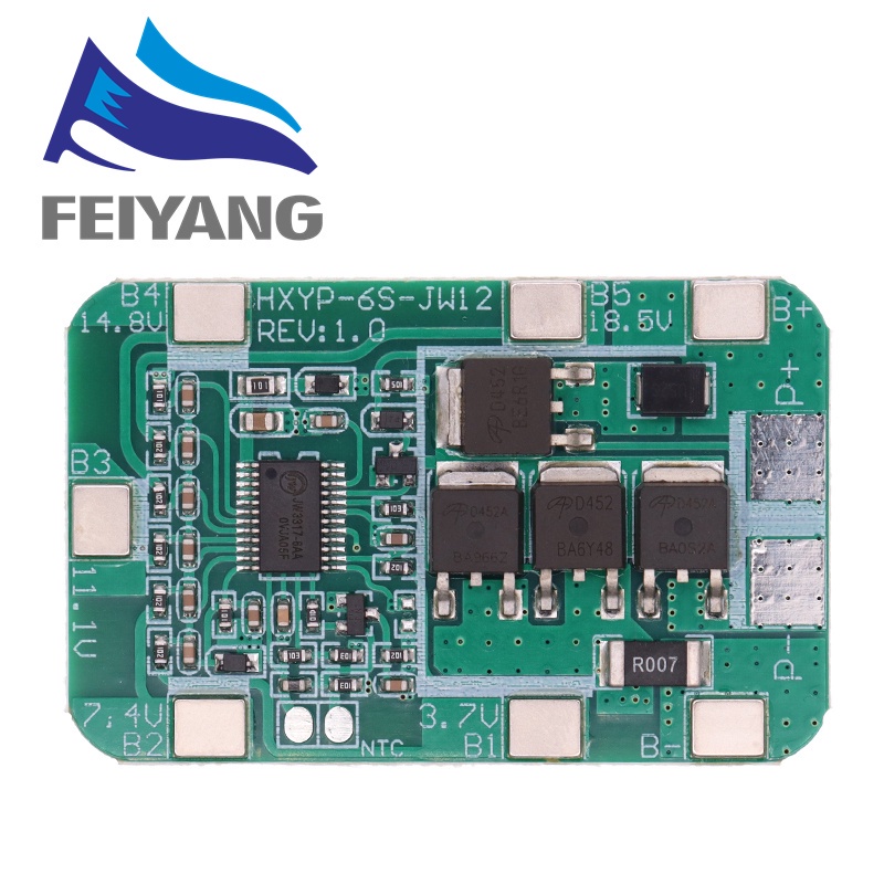 Bảng Mạch Sạc Pin Lithium 6S 22.2V 25.2V 14A 20A 18650 Li-ion Kèm Mô ...