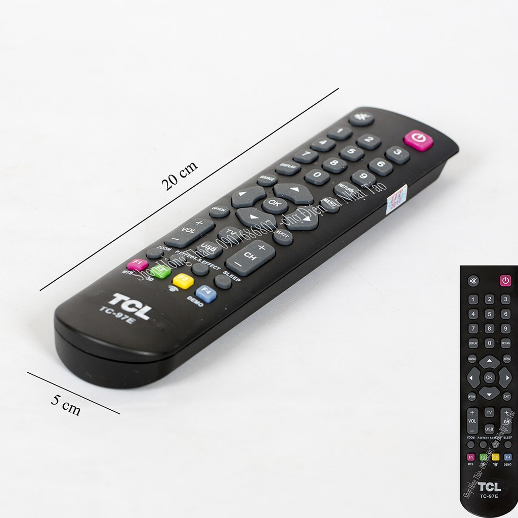 Remote Tivi for TCL - TC97E không hộp + Pin. | Shopee Việt Nam