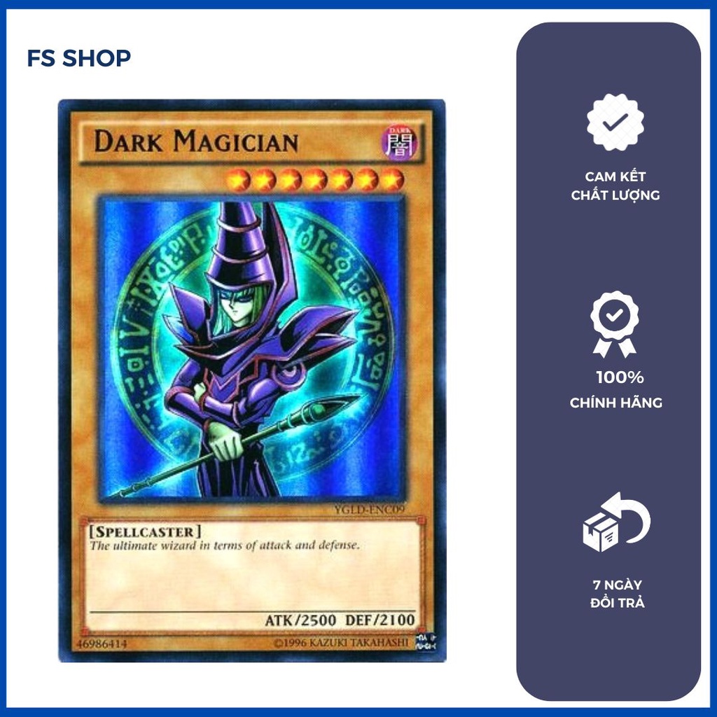 Thẻ bài yugioh chính hãng Dark Magician (Ultra Rare) | Shopee Việt Nam
