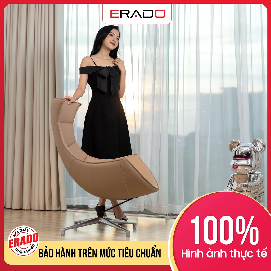 Ghế thư giãn Erado nhập khẩu Label mã C065-L1a bọc da hạng sang cao cấp ...