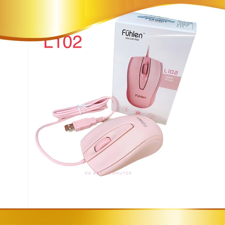 Chuột Gaming Fuhlen L102 Pink - Chuột Máy Tính Có Dây Màu Hồng BH 24 ...