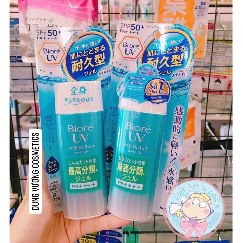 Kem Chống Nắng Biore UV Aqua Rich Watery Gel Water Base Sunscreen SPF ...