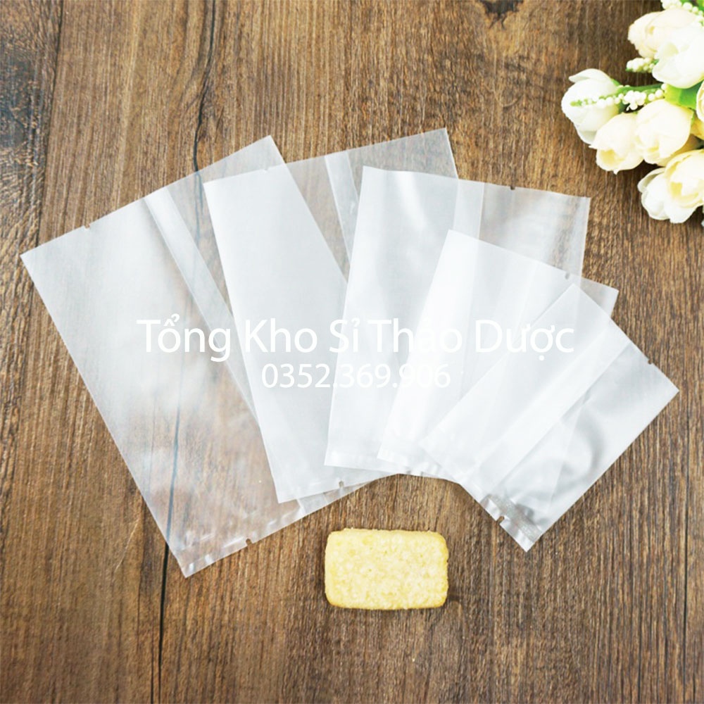 Bịch 100 túi nilon trắng mờ hàn miệng (Túi đựng bánh, kẹo) | Shopee ...