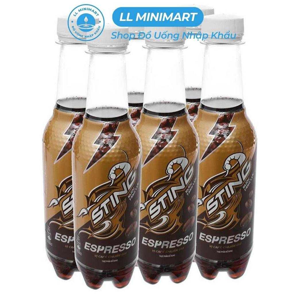 Lốc 6 Chai Nước Tăng Lực Sting Coffee 330ML/Chai | Shopee Việt Nam