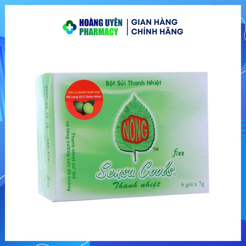 Bột sủi thanh nhiệt Sensa cools (Sensacool) - Hộp 6 gói | Shopee Việt Nam
