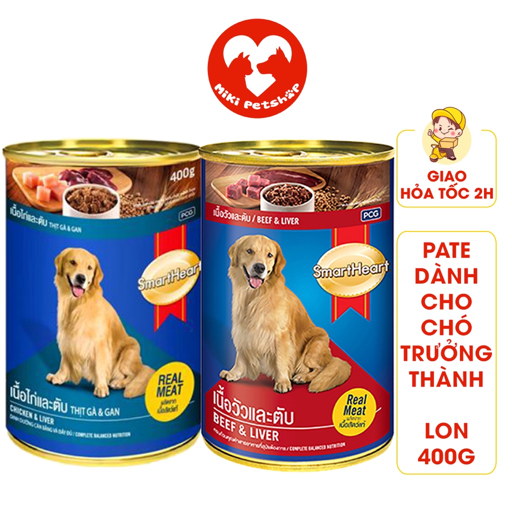 Pate Cho Chó Pate Smartheart Lon 400g - Miki Petshop | Shopee Việt Nam
