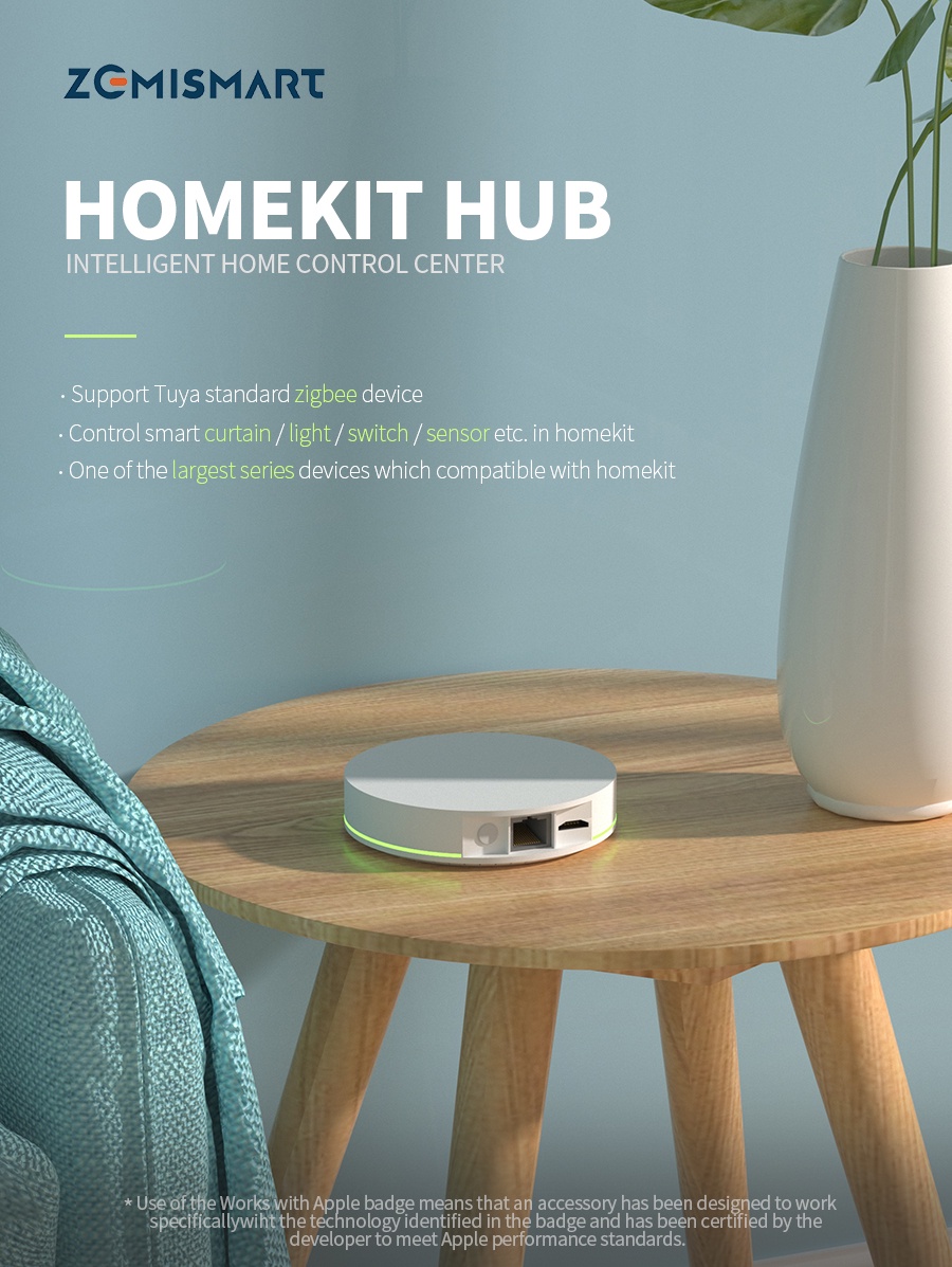 Điều khiển trung tâm Tuya zigbee hub AKIA tương thích Apple HomeKit - Zigbe 3.0, cổng mạng Lan ...