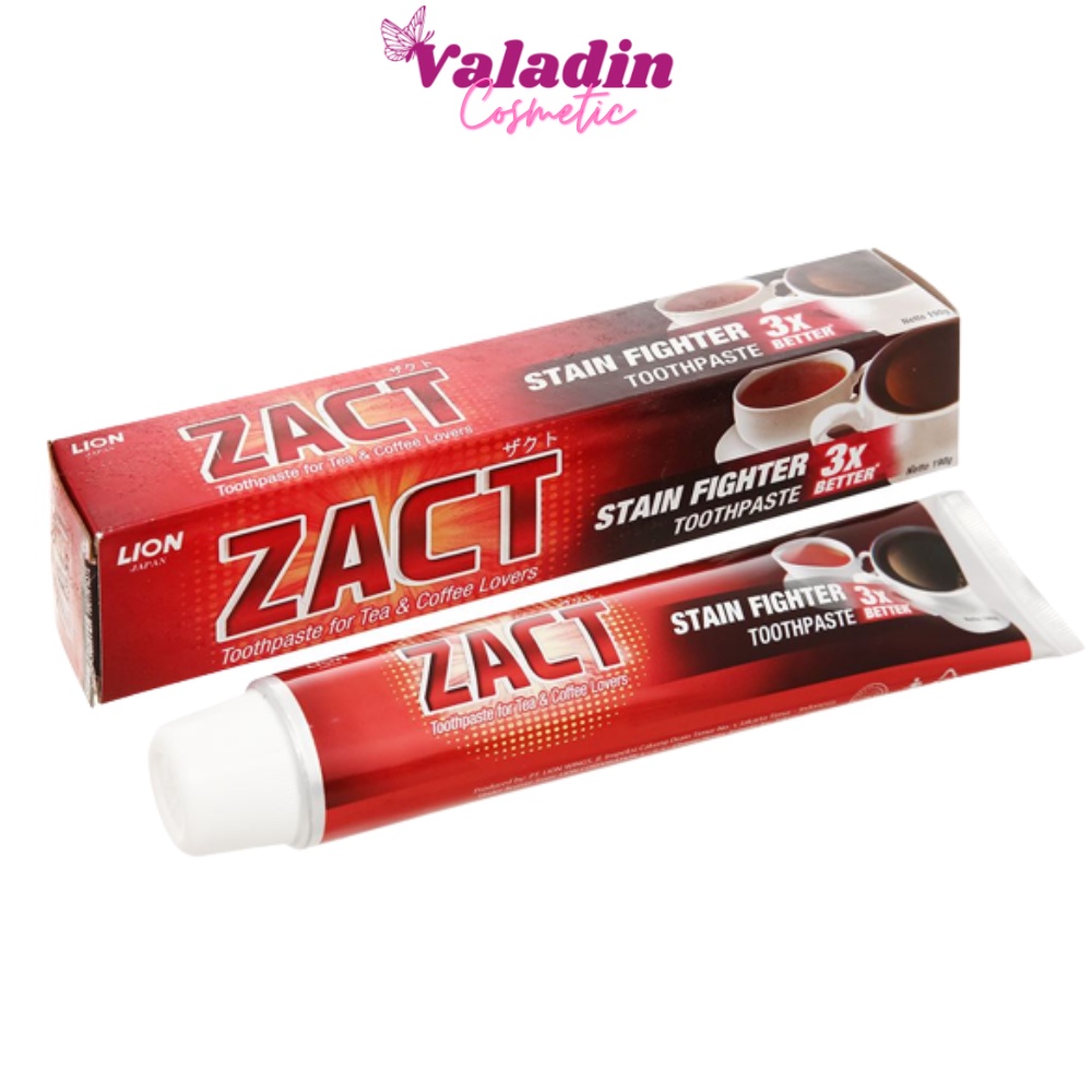 Kem đánh răng hôi miệng ZACT LION Stain Fighter 190g (Cho Người Uống Trà & Cà Phê) - KĐR Zact ...