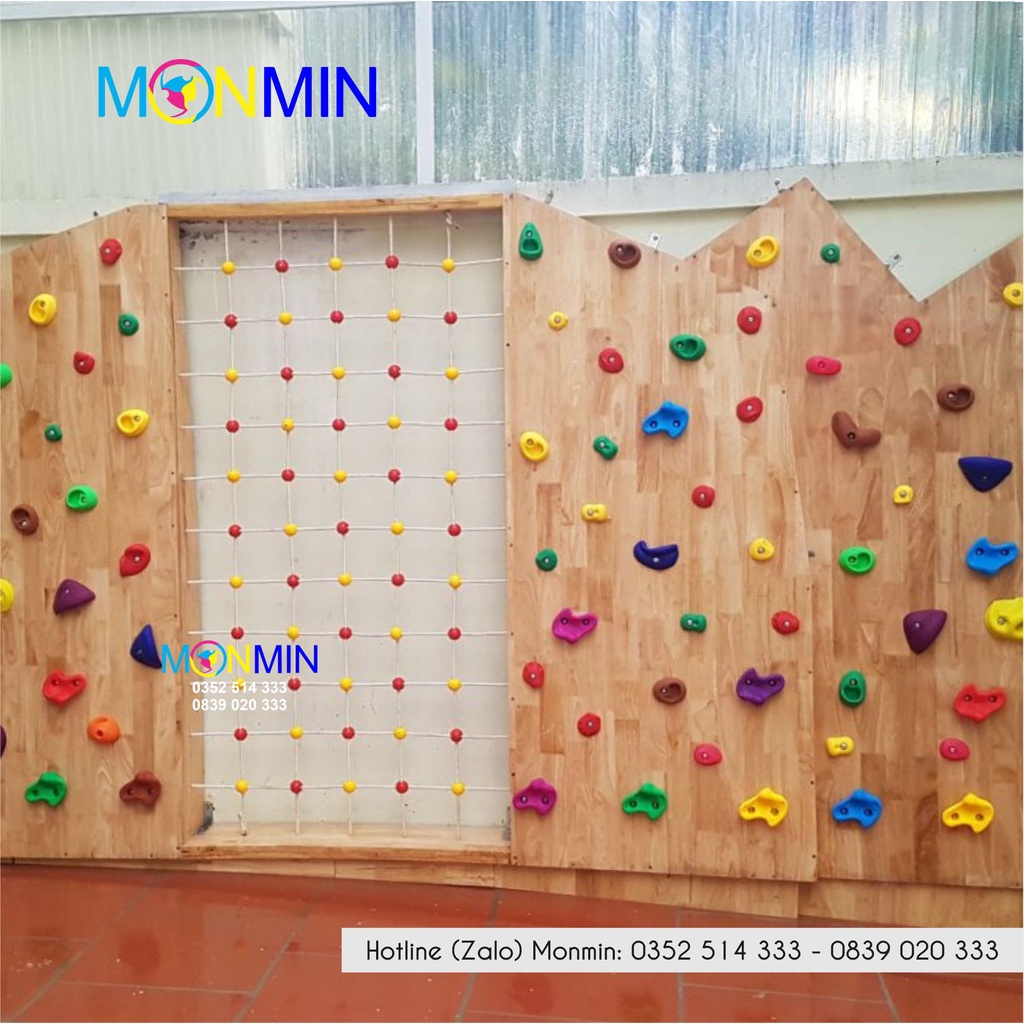Mấu leo núi trẻ em 32 chi tiết Monmin gắn tường trong nhà, ngoài trời ...