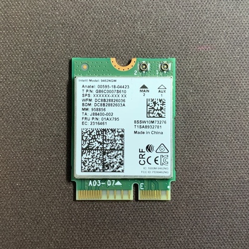 Card wifi băng tần kép Intel AC-9462 Bluetooth 5.1 | Shopee Việt Nam