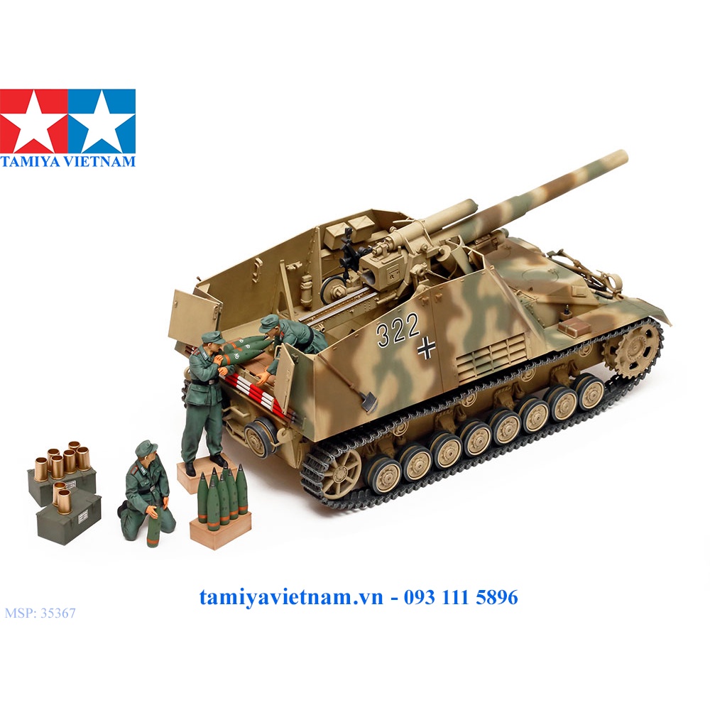 [TAMIYA] 35367 Mô hình xe tăng quân sự 1/35 SCALE GERMAN HEAVY SELF ...