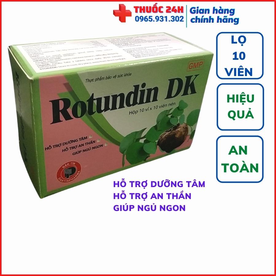 Viên ngủ ngon ROTUNDIN DK hộp 100 viên nang - Cho giấc ngủ sâu, hết lo ...