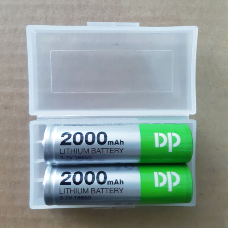Hộp 2 Viên Pin 18650 DP 2000mAh 3.7V | Shopee Việt Nam