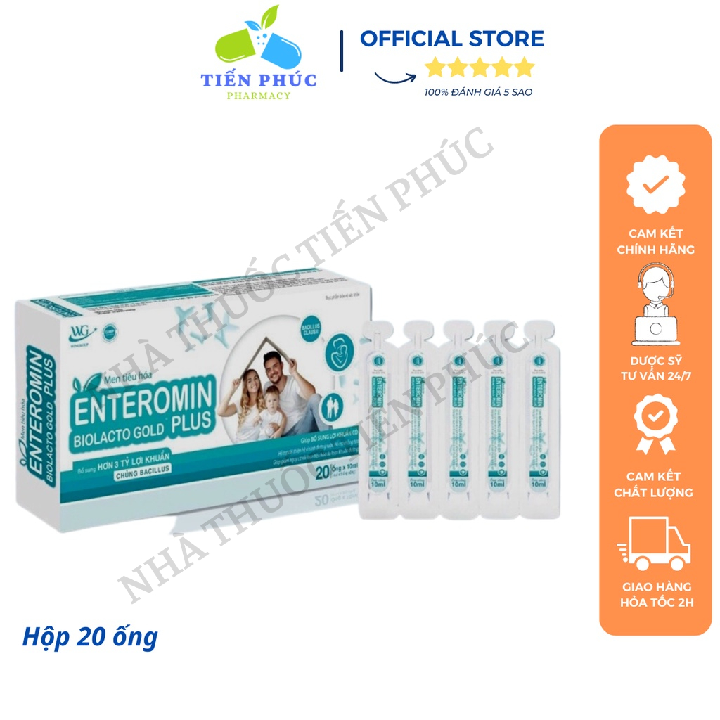 Men ống vi sinh ENTEROMIN PLUS Biolacto Gold PLUS - Giúp tiêu hóa tốt ...