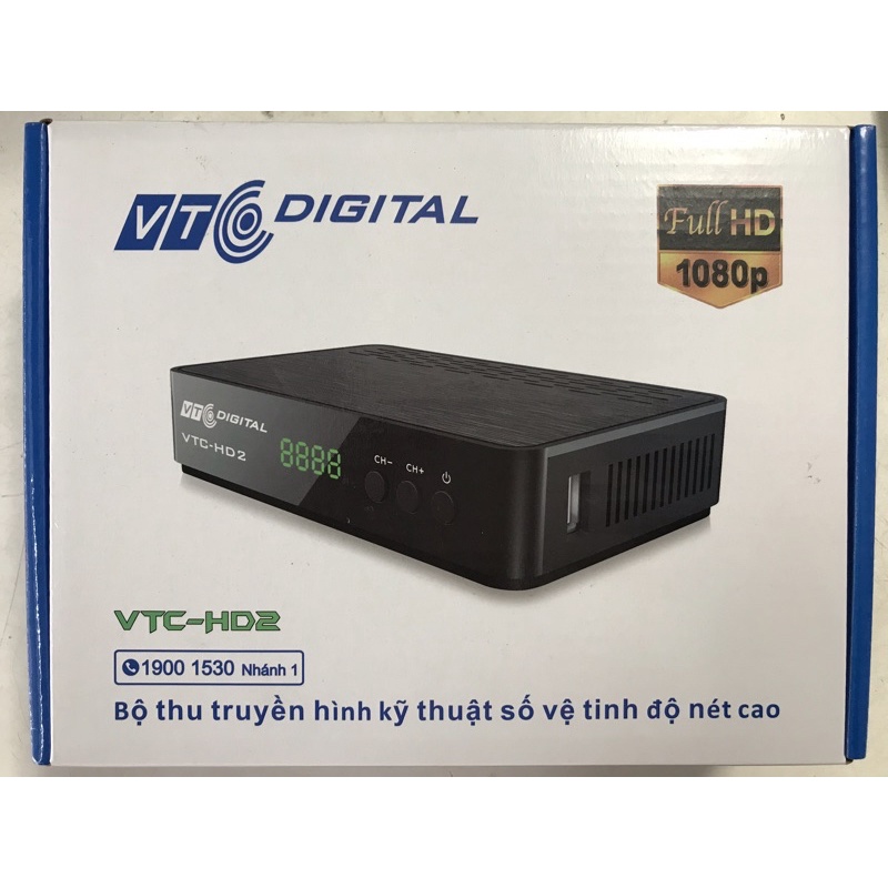 đầu thu truyền hình vệ tinh VTC model HD2 chính hãng | Shopee Việt Nam