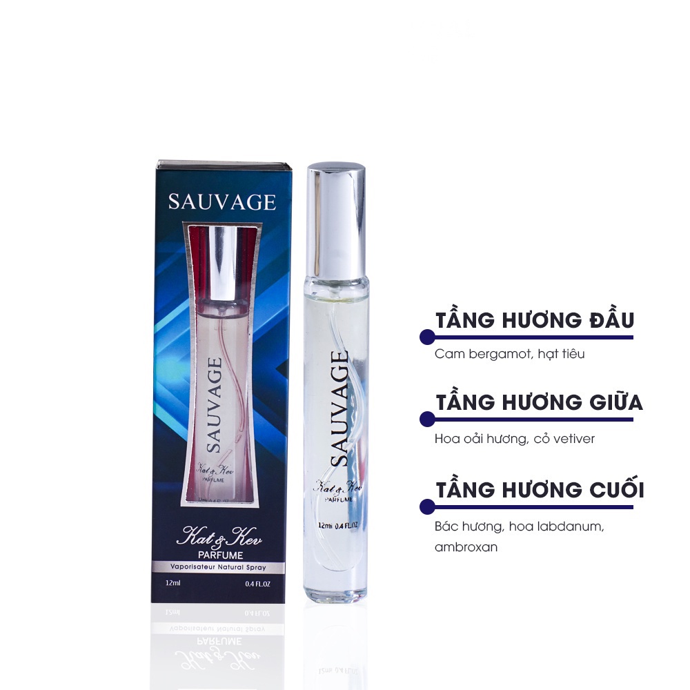Nước hoa nam Sauvage Kat & Kev Parfume chiết xuất tự nhiên / Dầu thơm ...