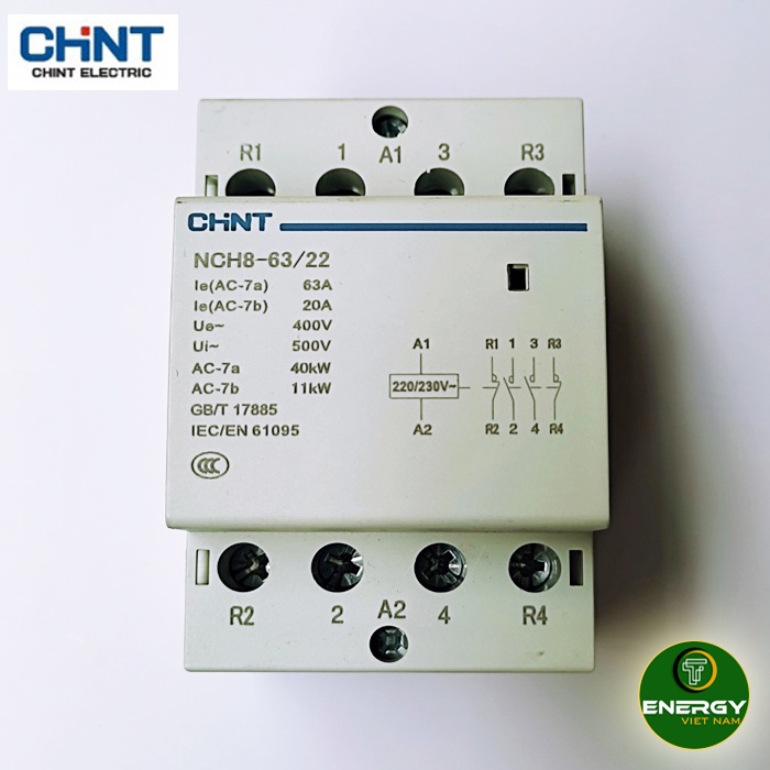 Contactor CHINT Chuyển Mạch 2NO 2NC 40A 63A Làm ATS Chuyển Mạch Nhanh ...