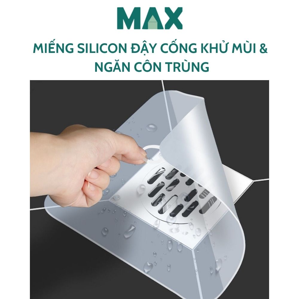 Miếng silicon khử mùi cống thoát nước, ngăn mùi hôi hoàn toàn, ngăn côn ...