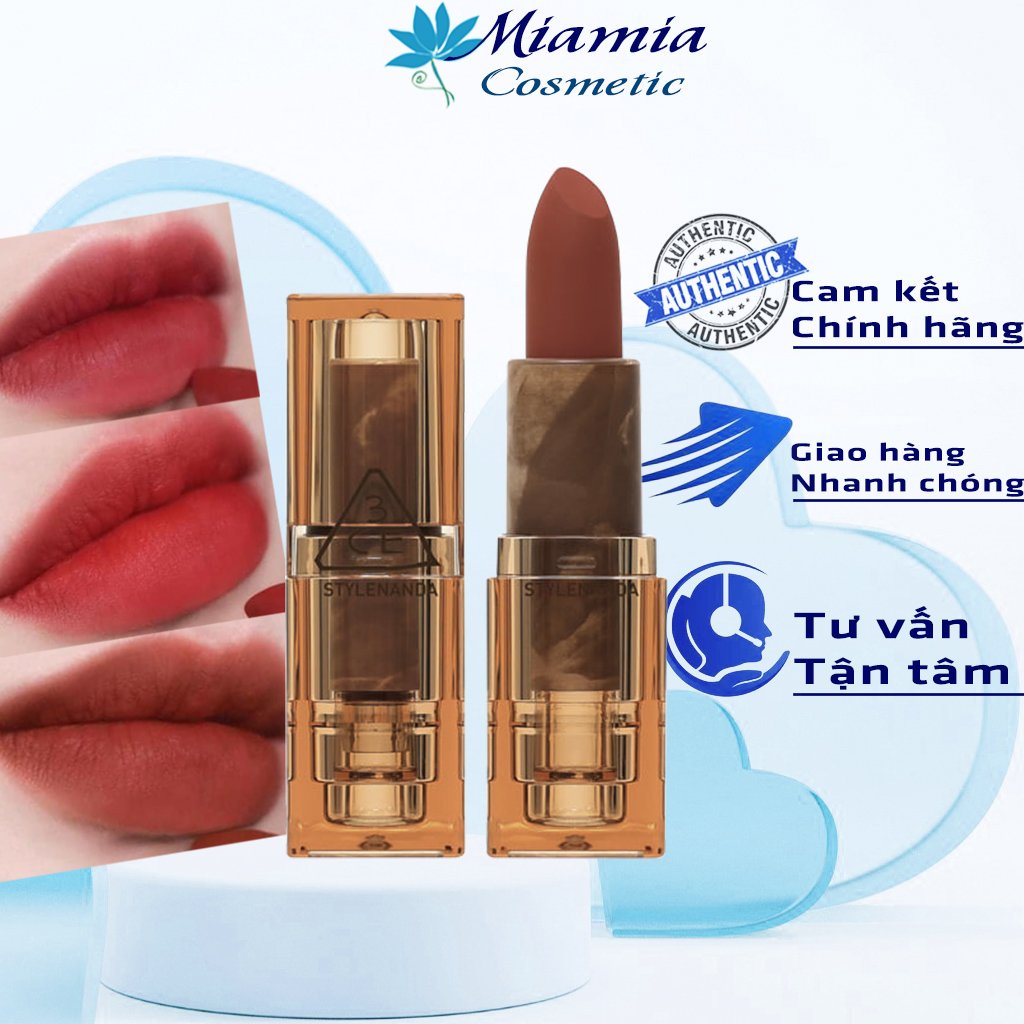 Son Thỏi 3CE Soft Matte Lipstick Eternal Warm Sensual Breeze Unstained ...