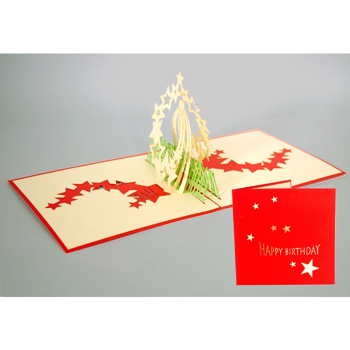 Thiệp 3D Happy Birthday, Thiệp Popup Chúc Mừng Sinh Nhật Thiệp Nổi HMG ...