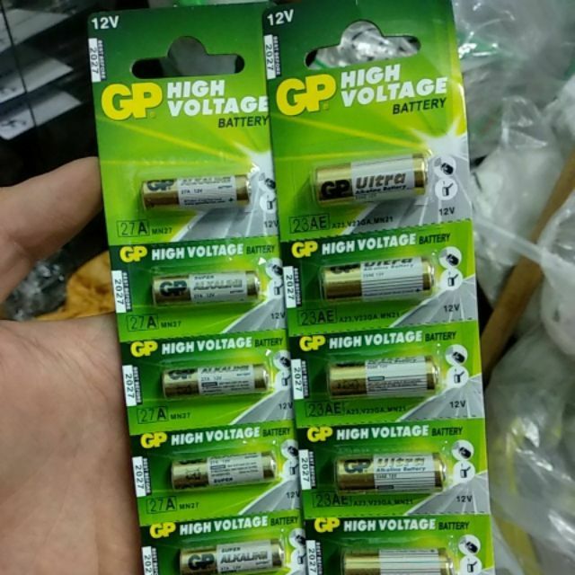 Vỉ 5 Viên Pin A23 / A27 Chuông Cửa, Cửa Kéo GP 12v Tốt ( Không Có Tiếng Trung ) | Shopee Việt Nam
