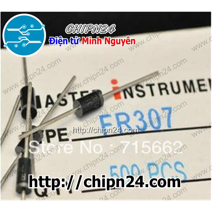 [10 CON] (KG2) Diode FR307 DIP 3A 1000V [Diode xung] | Shopee Việt Nam