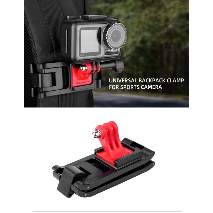 Kẹp kẹp ba lô cho gopro 11/10 9 / dji action 4 / osmo action 3 / osmo ...