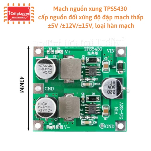 IC điện tử TPS5430 ±5V /±12V loại hàn mạch | Shopee Việt Nam
