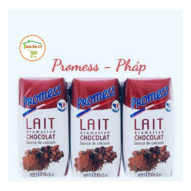 Sữa Tươi PROMESS Hương Socola ( sét thùng 24 hộp 200ml ) | Shopee Việt Nam