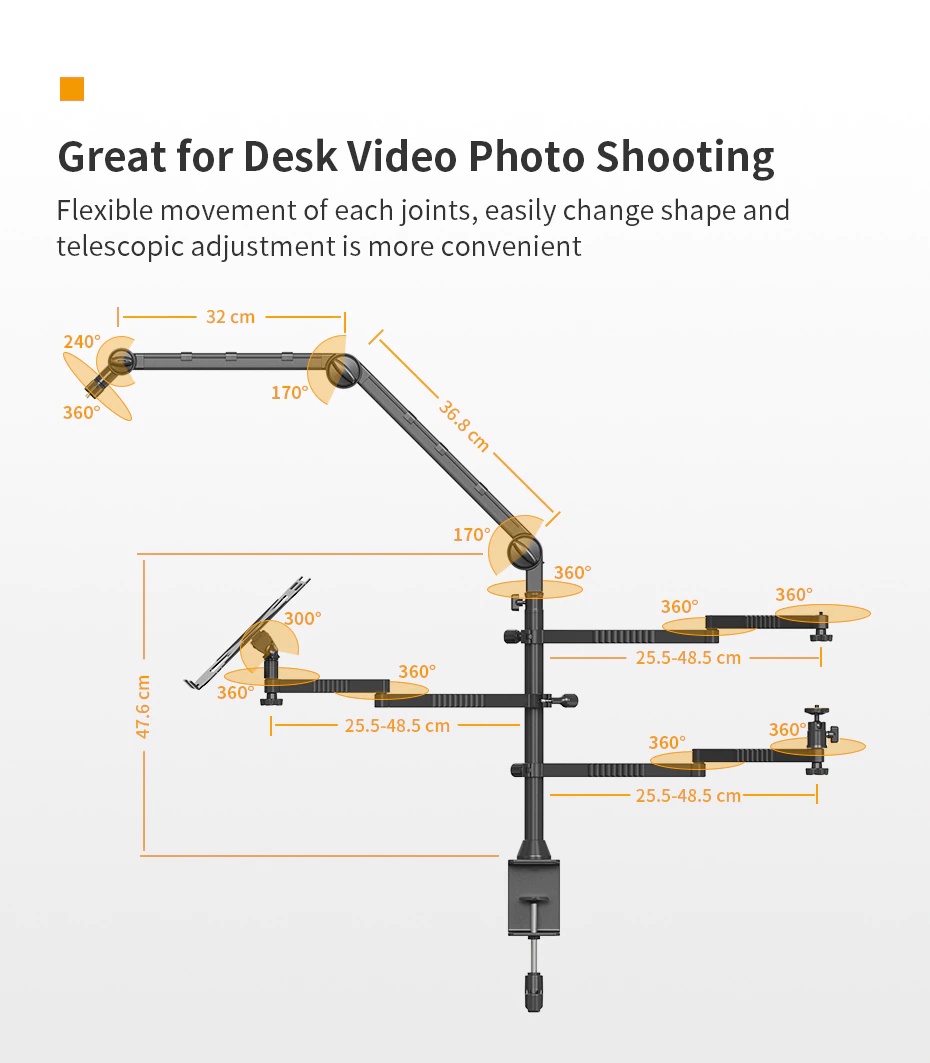 Vijim LS21 - Bộ Boom Arm cho NGƯỜI SÁNG TẠO đa chức năng đầy đủ nhất ...