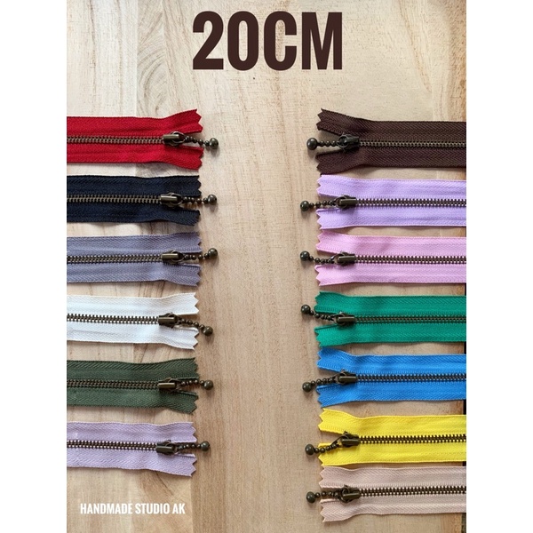 Dây Kéo YKK 20cm - Răng 3 - Đầu Khoá Giọt Nước [3601-20] | Shopee Việt Nam