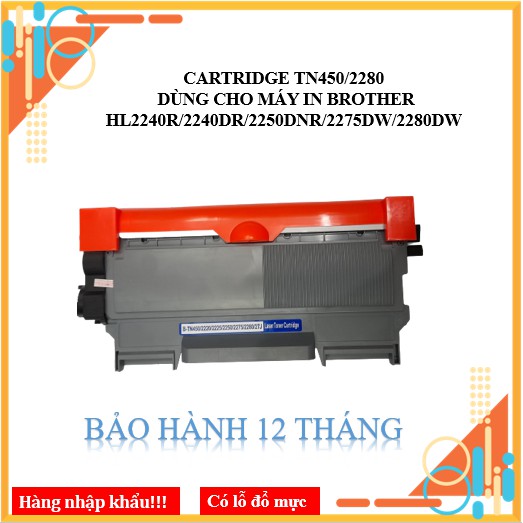 HỘP MỰC TN450/2280 - DÙNG CHO MÁY IN BROTHER HL2240R/2240DR/2250DNR ...