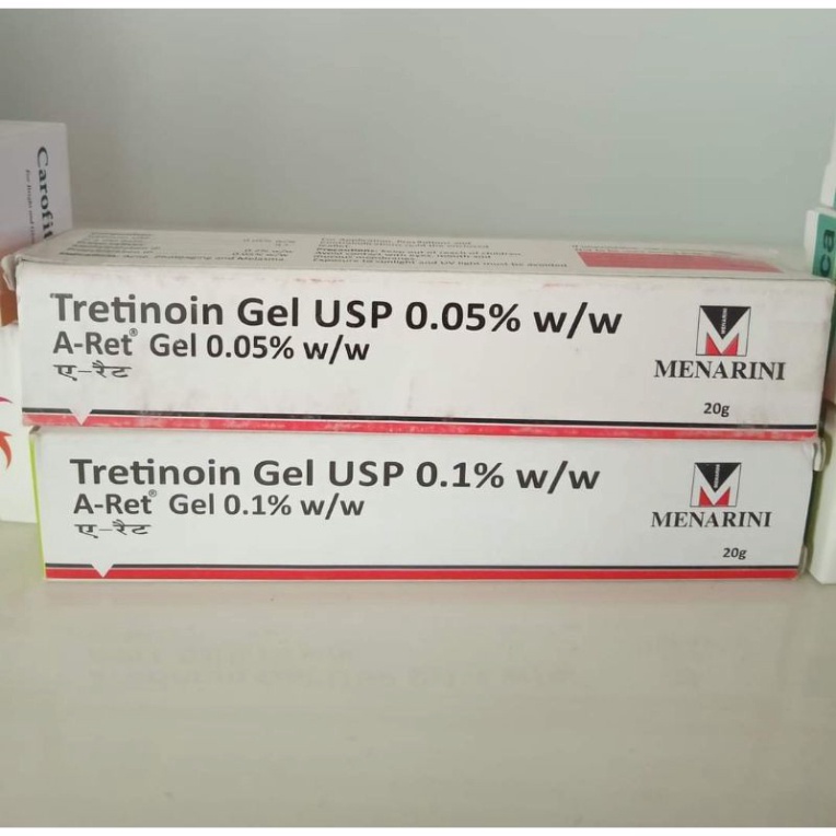 Tẩy trang Kem dưỡng Ấn Độ Tretinoin Gel USP Aret 0.05% - 0.1% | Shopee ...