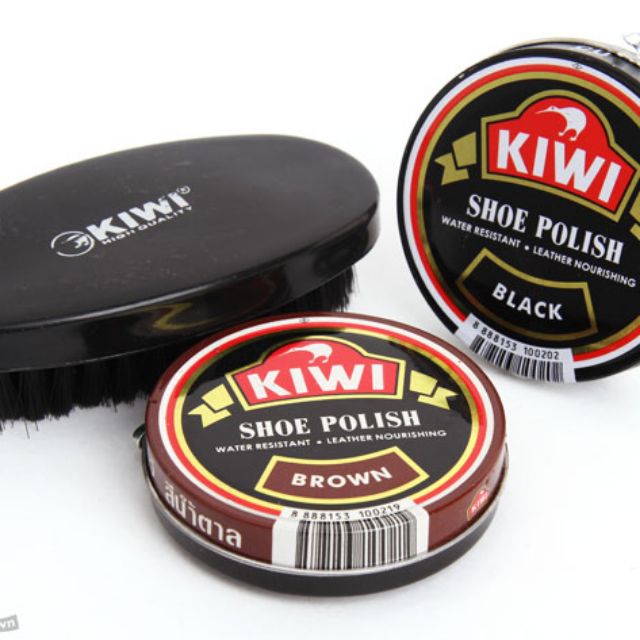 Combo bàn chảy+xi đánh giầy Kiwi (45ml/36g) | Shopee Việt Nam