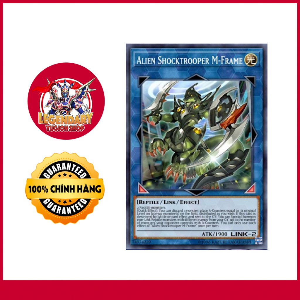 [Thẻ Bài Yugioh Chính Hãng] Alien Shocktrooper M-Frame | Shopee Việt Nam
