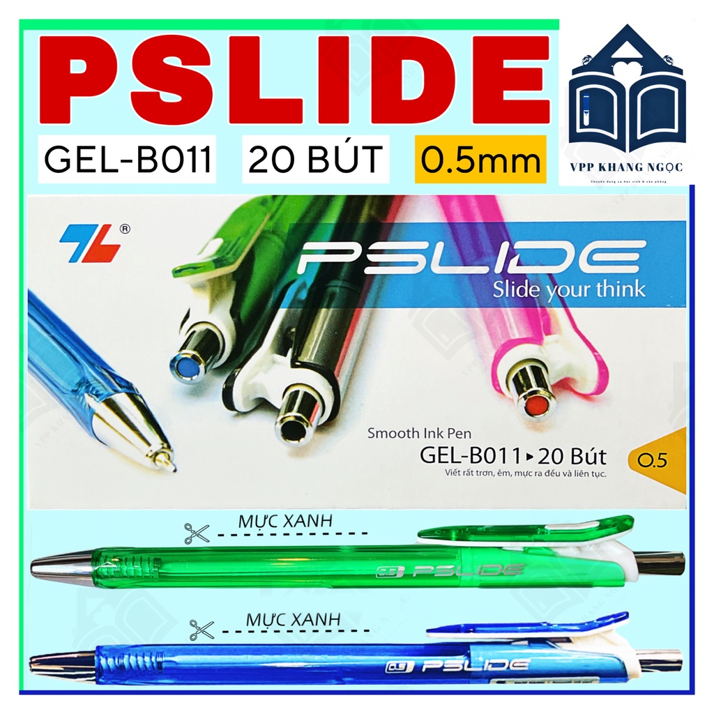 [Chính Hãng] Hộp 20 Bút Gel Bấm GEL-B011 Ngòi 0.5mm | Shopee Việt Nam