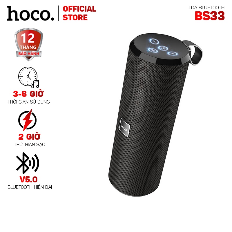 Loa bluetooth chống nước tích hợp nính năng FM, AUX Hoco BS33 -Bảo hành 12 tháng | Shopee Việt Nam