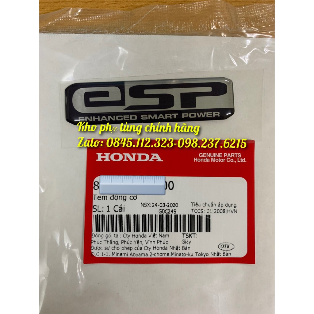 Tem động cơ dùng cho các dòng xe ga Lead, SH mode, Air Blade, SH, PCX ...