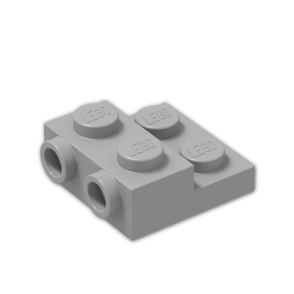 [LEGO MONSTER21]-99206-Plate, Modified 2 x 2 x 2/3 with 2 Studs on Side ...